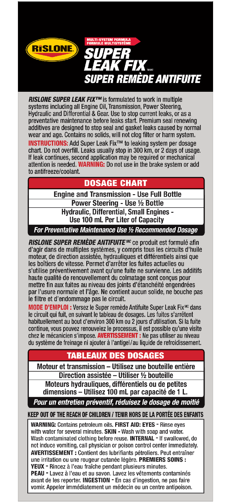 Rislone Canada Car Engine and Fuel Treatment | Diesel Fuel Treatment
